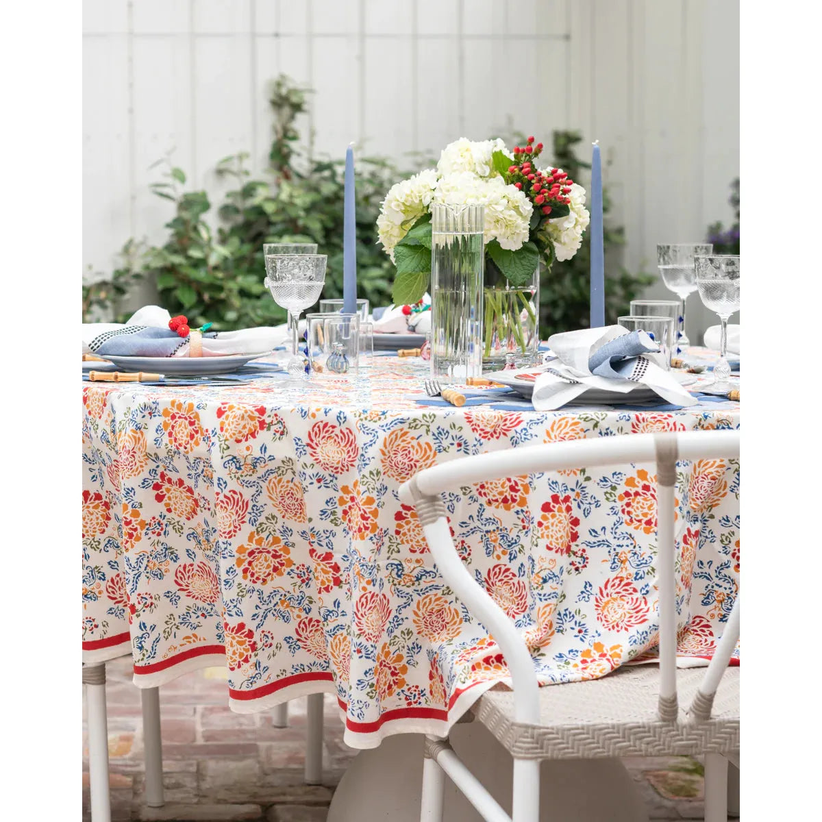 Block Canton Flower Tablecloth by Natural Habitat ...