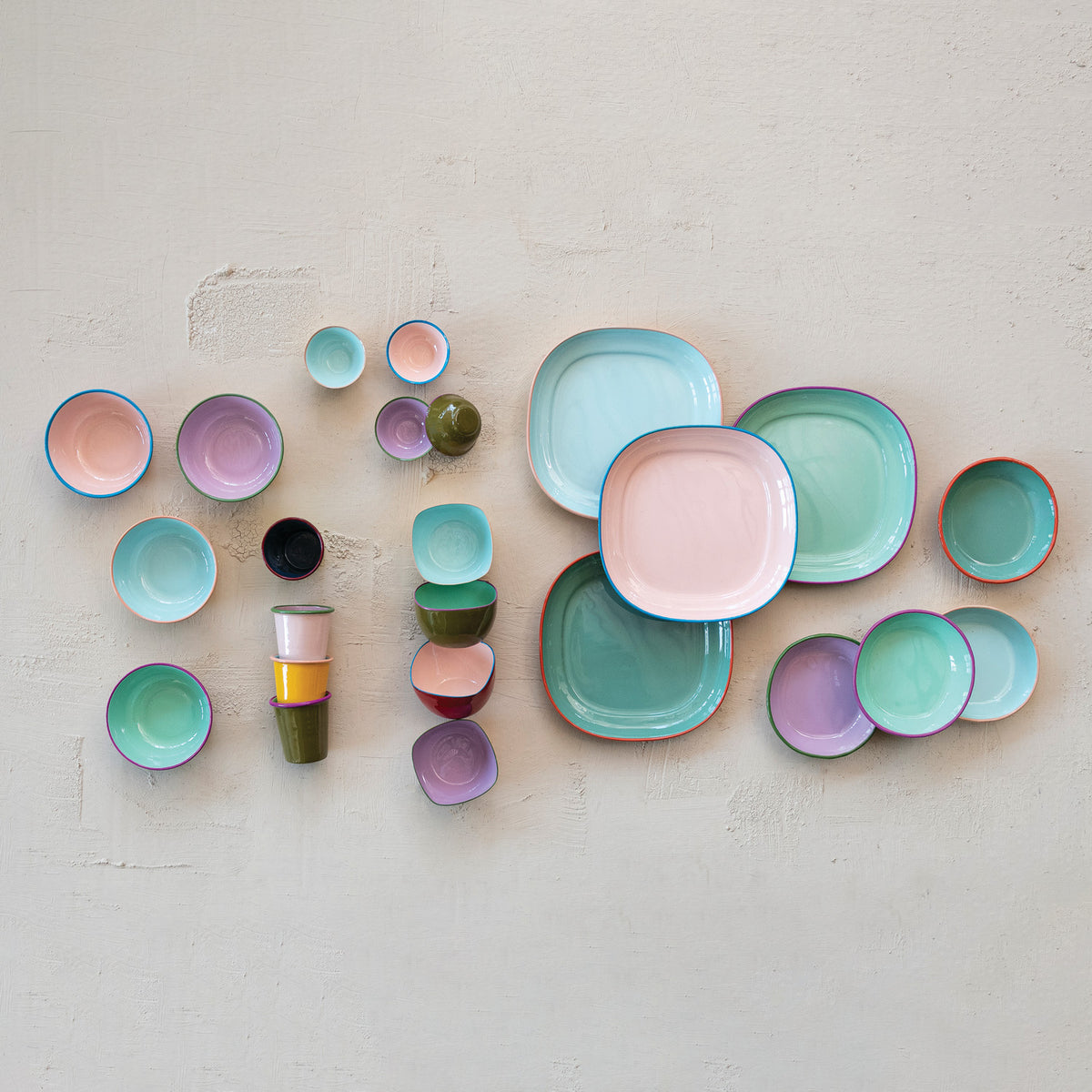Enameled Stainless Steel Tableware – Tarzian West for Housewares
